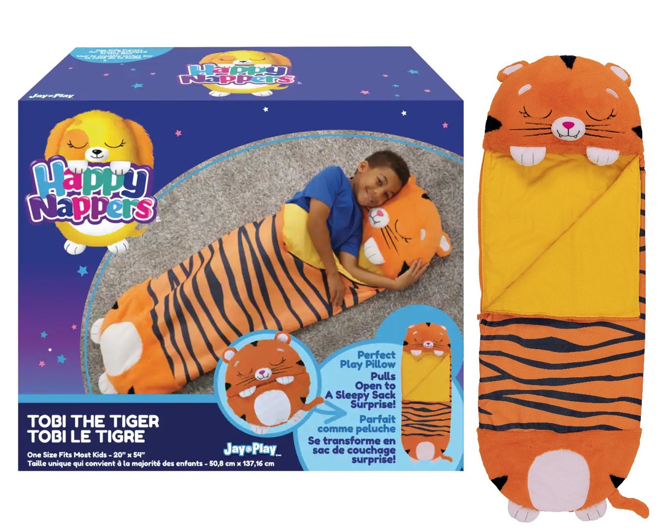 اسباب بازی فقط توی توی | TOY TOY - کیسه خواب Happy Nappers مدل ببر سایز M