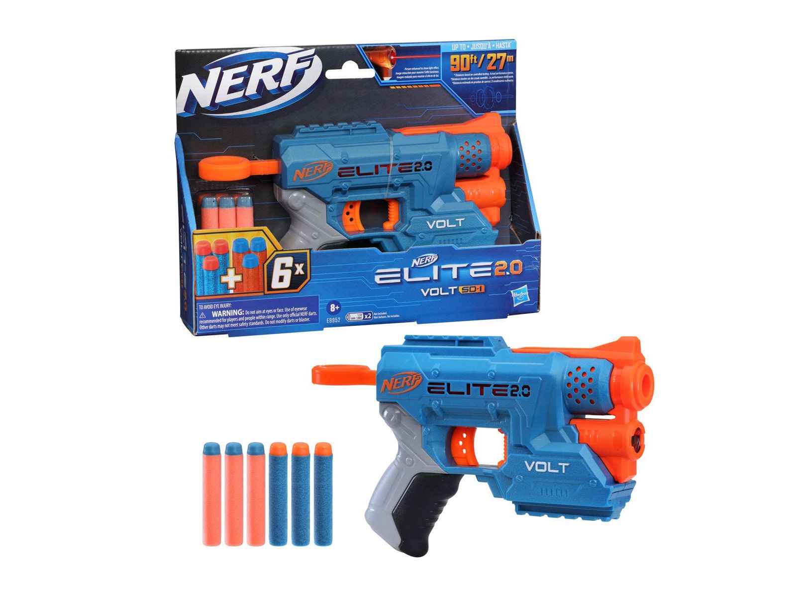 اسباب بازی فقط توی توی | TOY TOY - تفنگ نرف Nerf مدل Elite 2.0 Volt SD-1